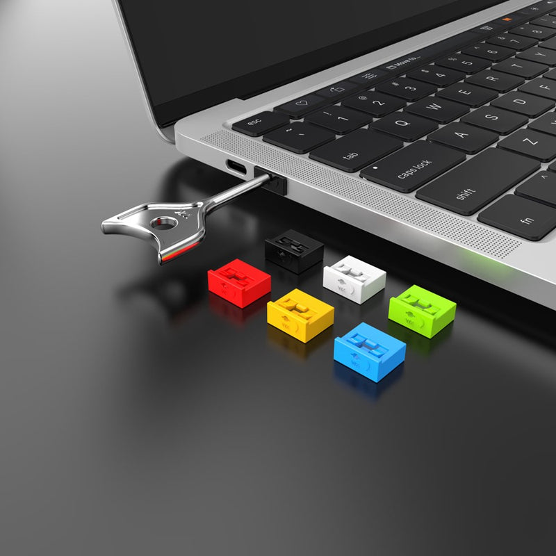 10PCS USB A Port Blocker with 1 Key / Locking USB Port / Dust Blocker ...
