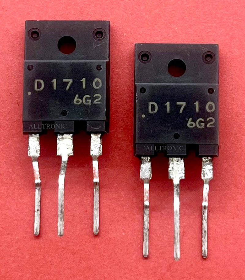 Color TV Horizontal Output Transistor 2SD1710 / D1710 TO3PML Sanyo ...