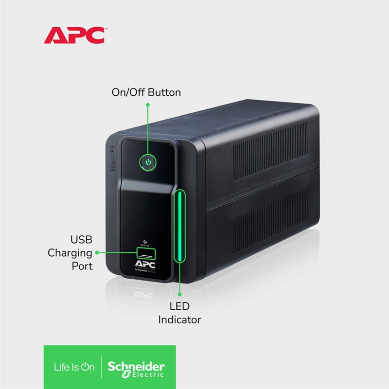 APC BVX700LUI-MS Easy UPS BVX 700VA, 360W 230V, AVR, USB Charging, Uni ...
