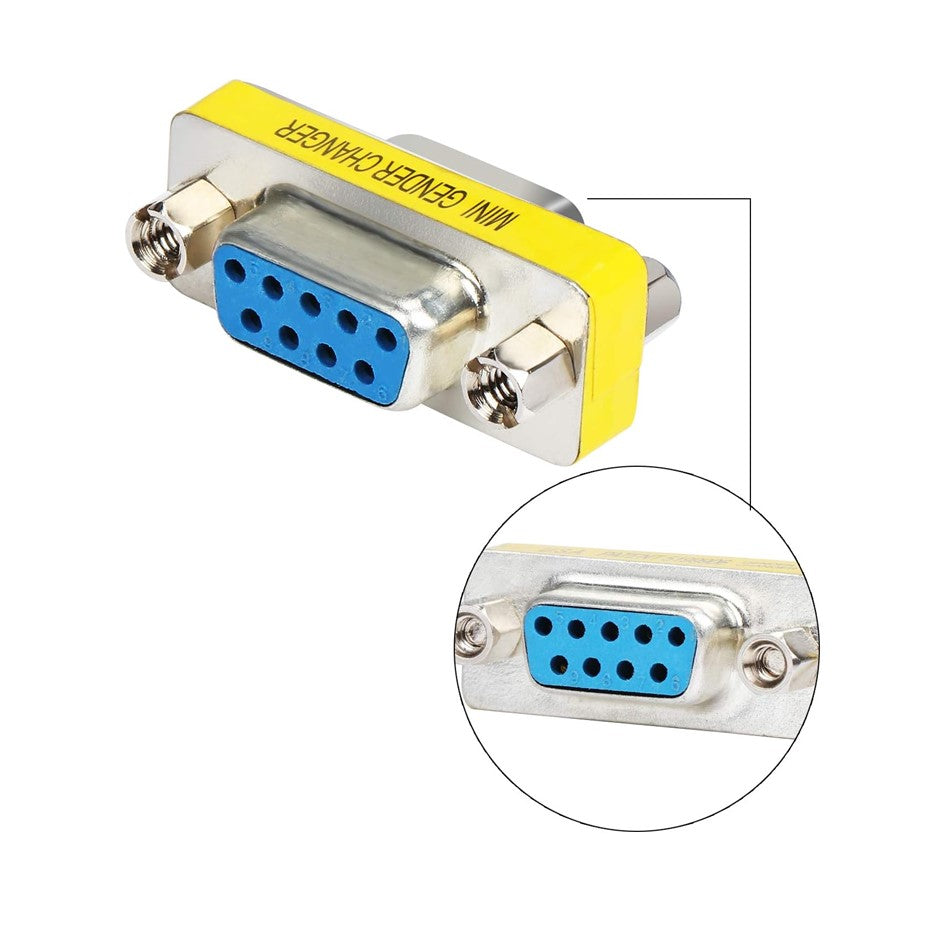 Adaptor / Connector DB9 Female to Female (Serial Gender Changer ...
