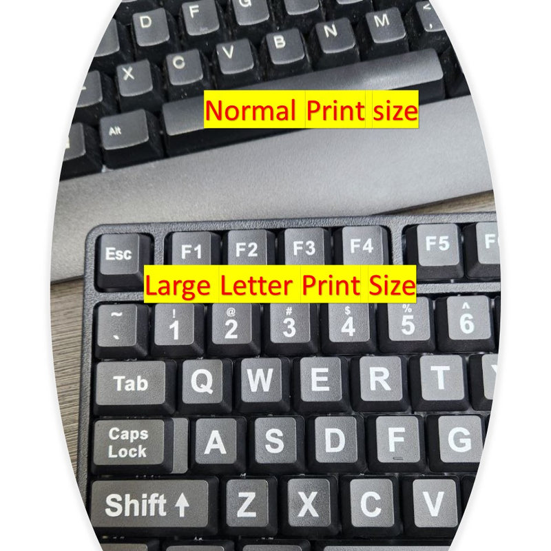 MC-689 Large Letter Print Keyboard / Big Letter Keyboard Print USb Wir ...
