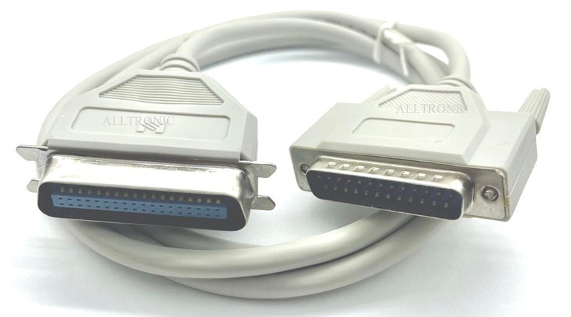 Parallel Printer Cable DB25 (M) - Centronics (M) 1.5Meter - Grey ...
