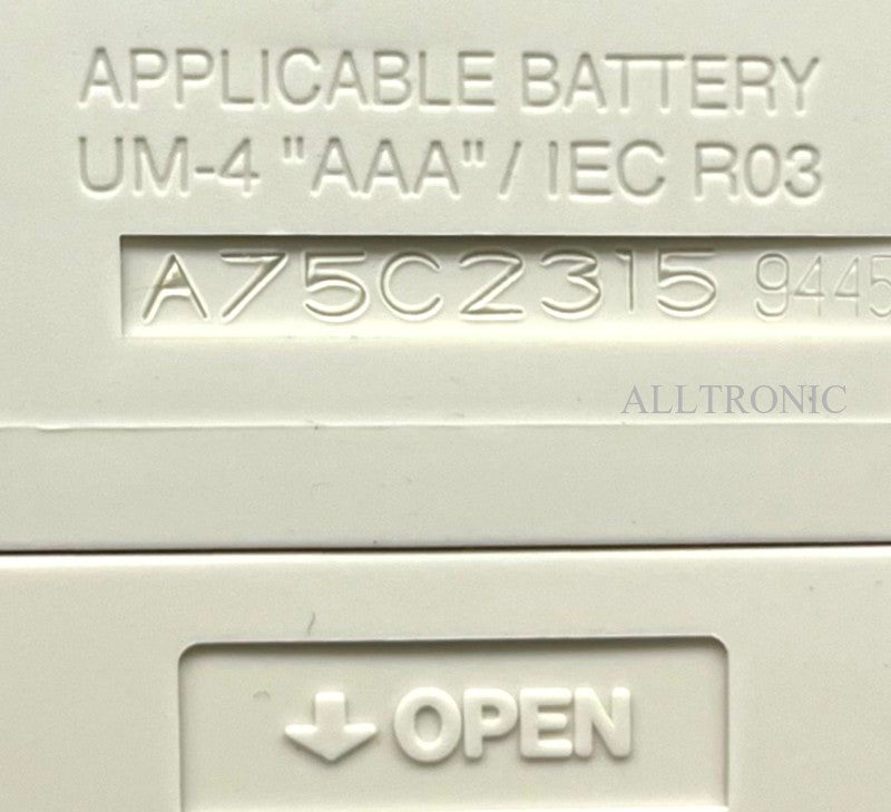 Genuine Air Con Remote Control A75C2315 Panasonic- EOL part – Alltronic ...