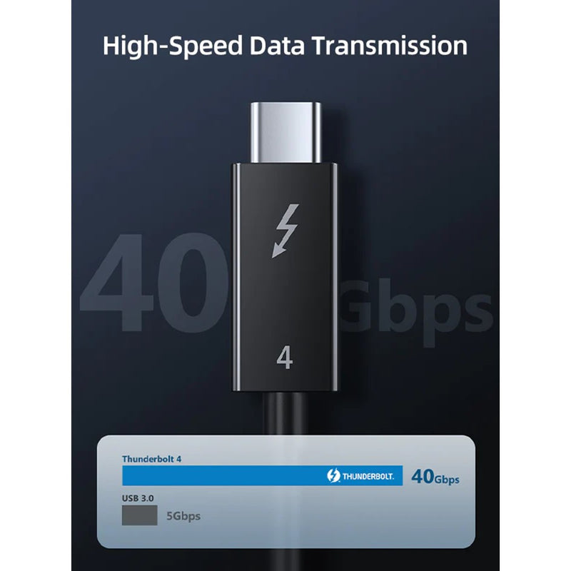 CABLETIME Thunderbolt 4 Cable 1.8M / 2.5M 8K 60HZ 100W Cable USB C to ...