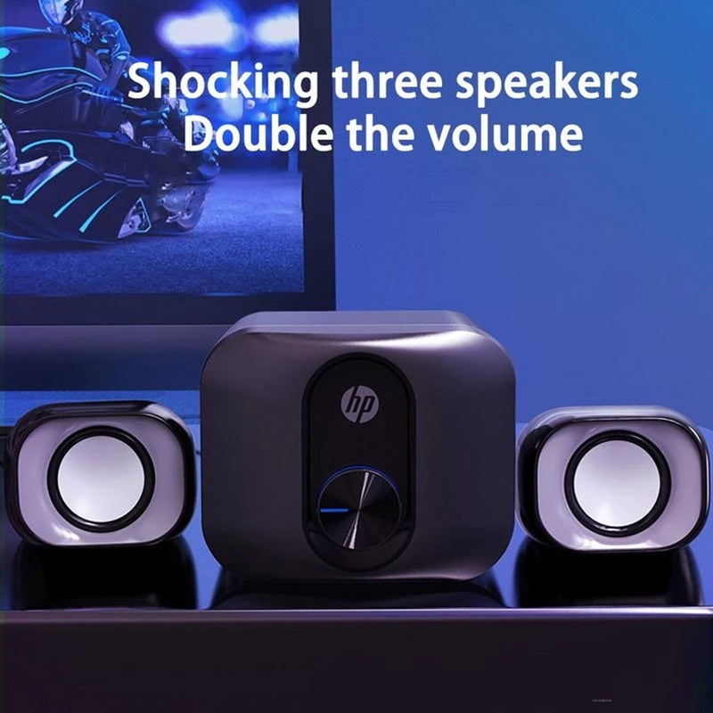 HP DHS-2111S 2.1 Speaker with Mini Sub Woofer / USB Power and 3.5MM Co ...