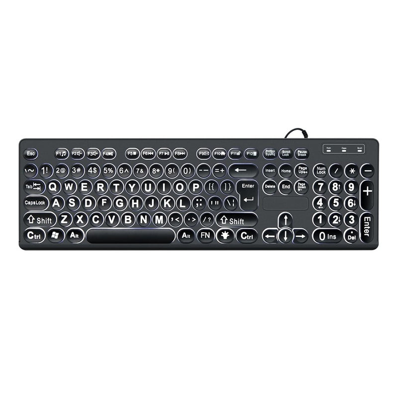 Large Letter Print Keyboard / Big Letter Keyboard Print MC-K315 USb Wi ...