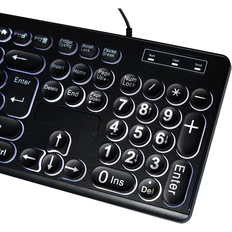 Large Letter Print Keyboard / Big Letter Keyboard Print MC-K315 USb Wi ...