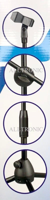 Adjustable Stage Mic Stand / Microphone Floor Stand with2 clip ...