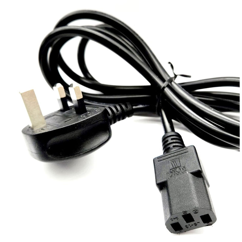 Power Cable 3Pin UK to C13 / UK-C13 1.8Meter with Safety Mark 10A 250V ...