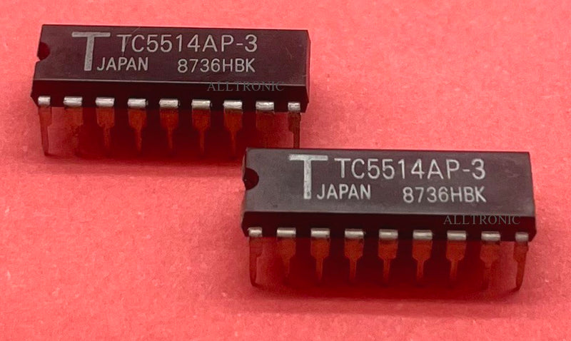 Cmos IC / 1024Word x 4Bit Static Ram IC TC5514AP-3 Dip18 Toshiba ...