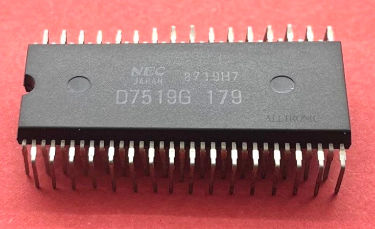 Antique VCR / Video MicroP / Microprocessor IC UPD7519G-179 DIP64 NEC ...