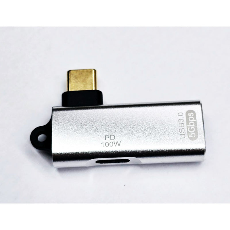 USB C Type C Male adapter to 5GBPS USB A female + PD 100W Silver ...