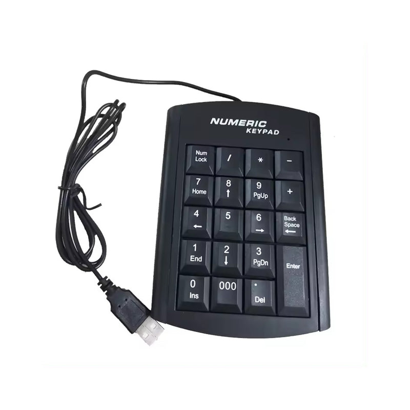 Mini USB Portable Numeric Keypad K013 19 Keys Number Pad – Alltronic ...