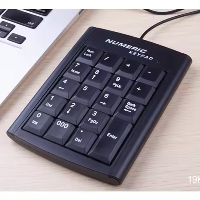 Mini USB Portable Numeric Keypad K013 19 Keys Number Pad – Alltronic ...