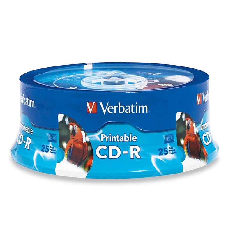 Verbatim CD-R Printable White surface 25pcs P/N: 96189 – Alltronic ...