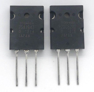 Genuine Audio Power Amplifier Transistor 2SA1943 / 2SC5200 Pair / Tosh ...