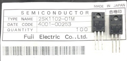 High Speed Power Switching Transistor 2SK1102-01MR TO220-3P Fuji Elect ...