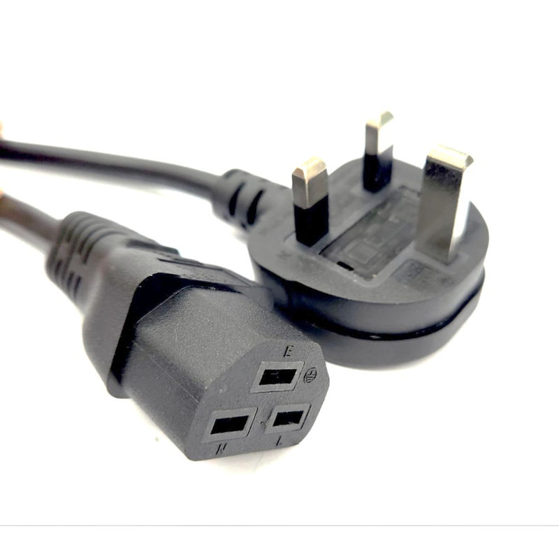 Power Cord 3Pin UK to C21 / UK-C21 1.8 Meter with Safety Mark / 5.9ft ...