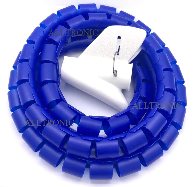 Cable Organizer 22mm Diameter 1.5Meter Blue with Zipper – Alltronic ...