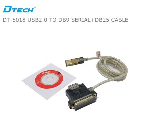 Cable USB2.0 to Serial (DB9/DB25) / USB2 to RS232 DTECH - DT5018 ...