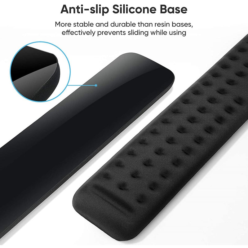 Keyboard Wrist Rest / Black Memory foam / Ergonomic Keyboard Wrist Res ...