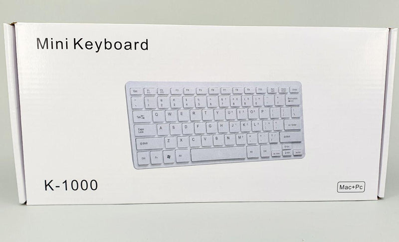 Mini Keyboard Usb K-1000 Black / White – Alltronic Computer Singapore